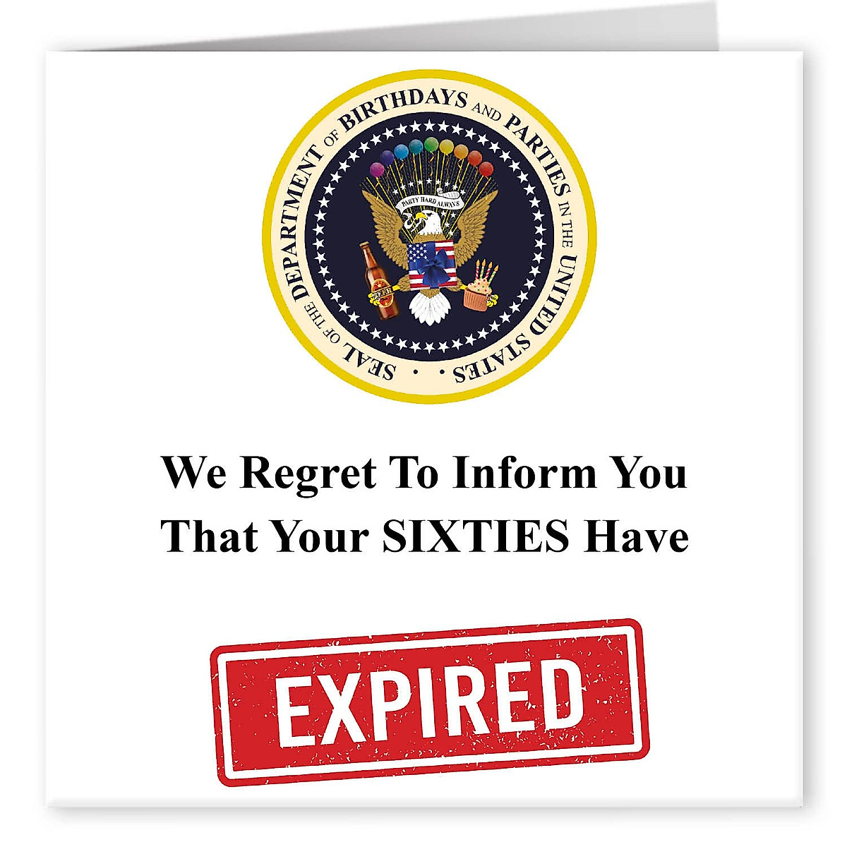 Cult Kitty Regret To Inform You - Funny 70th Birthday Card for Men - Thick, Premium Birthday Card for Women, Great 70th or Milestone Age Card with Colourful Envelope