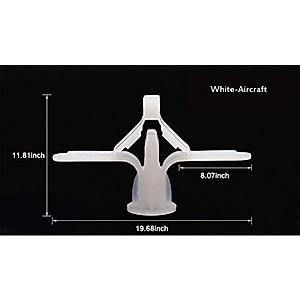 200 Pcs M8 Expansion Bolts Anchors Plugs Screws Tube Pipe Expansion Screw for Gypsum Board Hollow Wall Curtain Wall Installation Fastener Hardware (Without-Screws) (White-Aircraft)