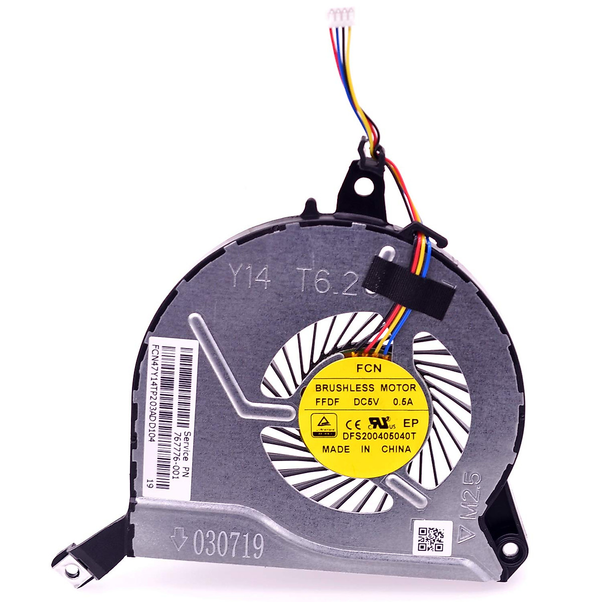Deal4GO CPU Fan Replacement Cooling Fan for HP Pavilion 15-P 15-V 17-P 17-F 14-P 14-V 15-P030NR 14-V028TX 15-P214DX 767706-001 767776-001
