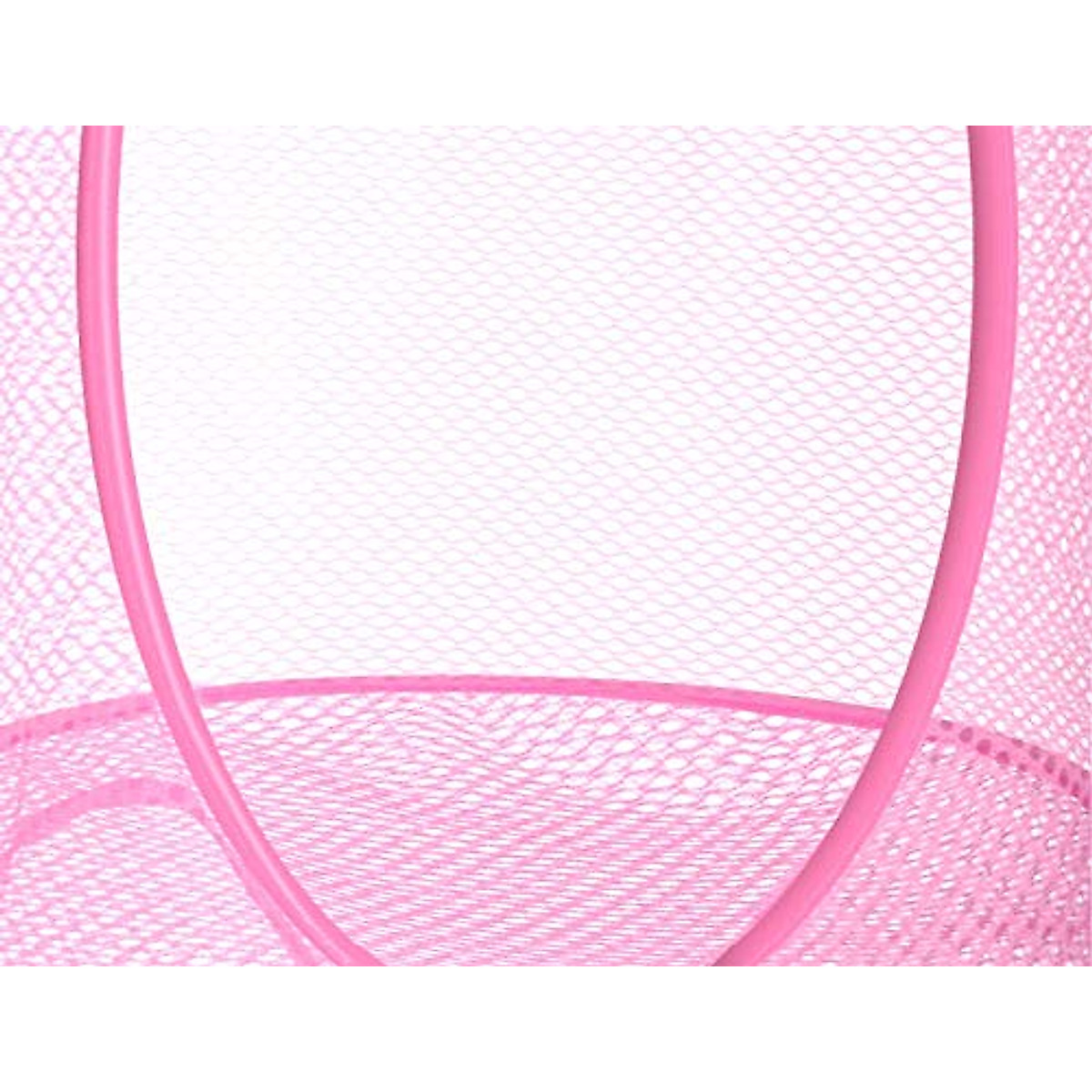 2Pcs Stuffed Animal Storage Foldable Stuffed Animal Net or Hammock Organizer, 4 Compartments Hanging Mesh Toy Storage Hammock for Kid Room Toys, Gloves, Hats, Socks（Pink）