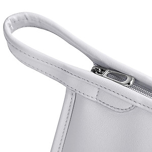 Buwico PU Leather Travel Case Portable Storage Bag for Dyson Airwrap Styler/Dyson Supersonic Hair Dryer, Waterproof Anti-scratch Dustproof Shockproof Protection Organizer Travel Gift Case (Black)