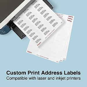 Staples 573950 Laser/Inkjet Address Labels 1-Inch x 2 5/8-Inch Clear 30 Labels/Sheet