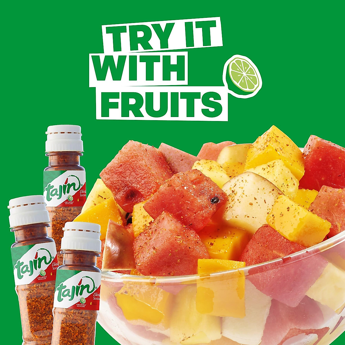 Tajín Clásico Chile Lime Seasoning Mini Display 0.35 oz, 40 Mini Bottles (Pack of 1)