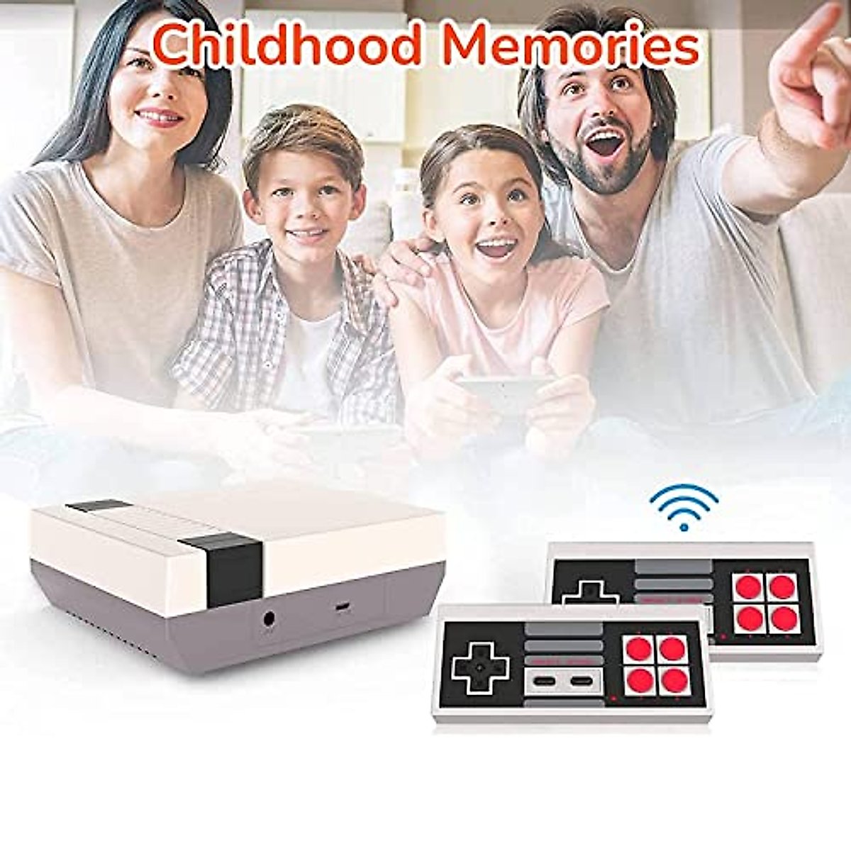 Retro Game Console, Mini Classic Game System with 2 Classic Wireless Controllers and Built-in 620 Games, RCA Output and HDMI HD Output Plug & Play Childhood Mini Classic Console, Birthday Gifts.