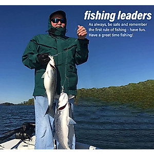 YOTO Fishing Leaders,Stainless Steel Tackle Rig with Tackle Lure Swivels Snaps, Saltwater rig Wire Leader Fishing Leader Wire Bottom rigs for Saltwater