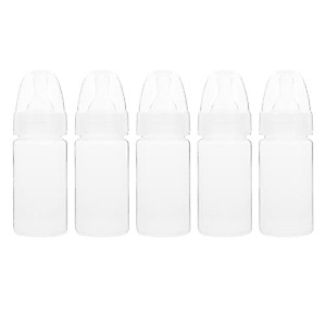 EXCEART 5Pcs Newborn Disposable Milk Bottles Clear Scale Milk Powder Bottles Babies Milk Bottles (White)