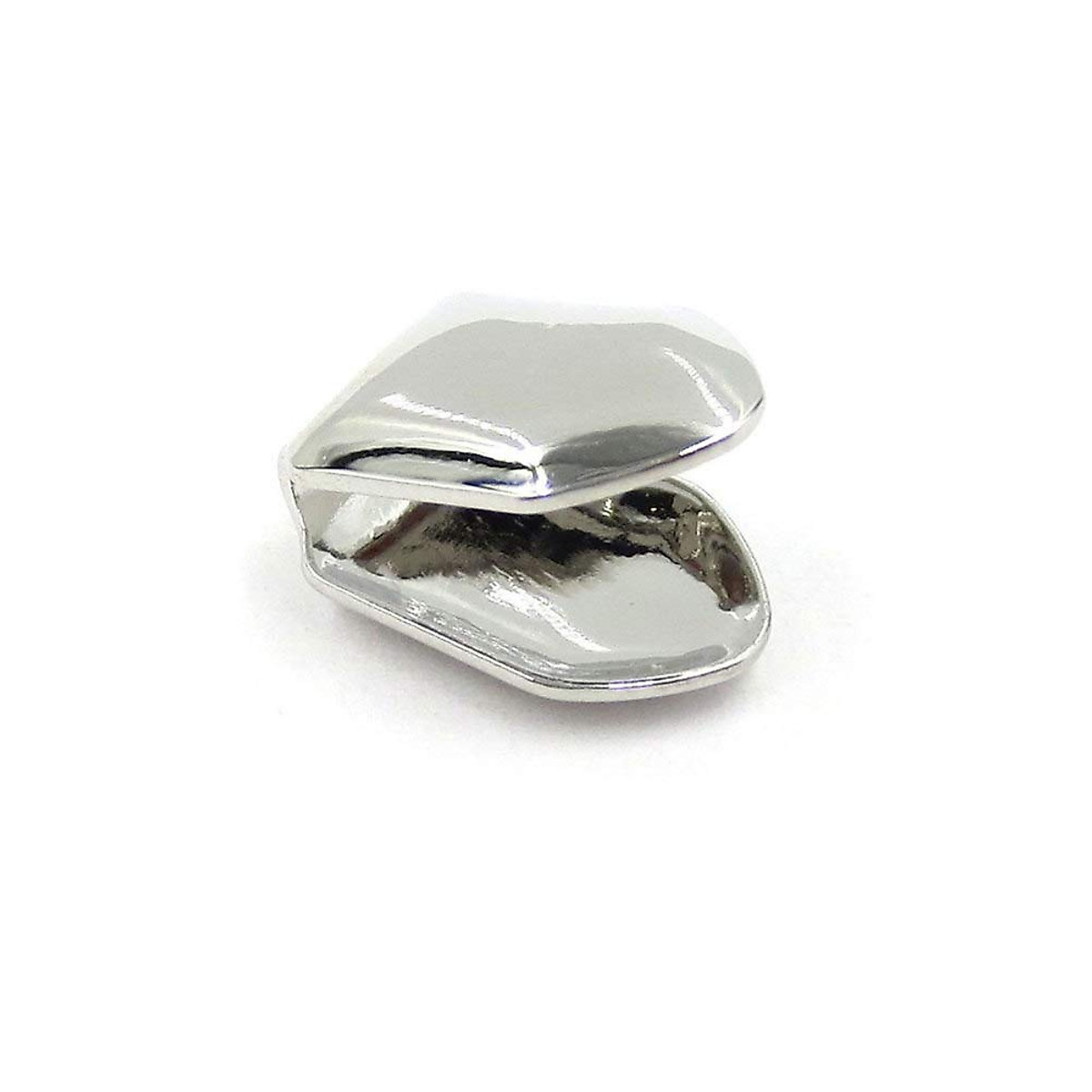 EXCEART 4pcs Silver Plated Small Single Tooth Cap Hip Hop Teeth Grill Decoration