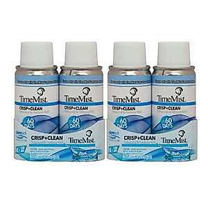 Zep TimeMist Crisp + Clean Refill 2 (2-Pack) 3 Ounces Professional Air Freshener
