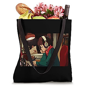 LOFI HIP HOP CHILL RELAXING JAZZ HOP BEATS STUDY GIRL Tote Bag