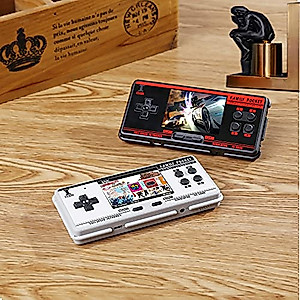 FAMILY POCKET Handheld Game Console Emulator Console, HD AV Output, 3.0-inch HD Screen, with 16g TF Card, 5000 Classic Games, Adult and Children Portable Video Game Console Gifts (Grey+Black)