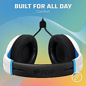 PDP Gaming AIRLITE Xbox Headset with Microphone, Series X|S/Xbox One/PC/Windows, Lightweight Stereo Headphones, Wired Power, Noise-Cancelling mic- Ion White (Only at Amazon)
