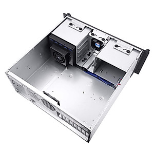 SilverStone Technology RM41-H08 4U Rackmount Server Case with 5 x 3.5 Hot-Swappable Bay and 3 x 5.25 Bays with USB 3.1 Gen 1 RM41-H08-x