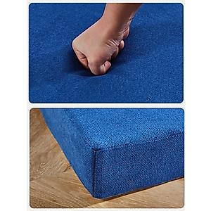 3" Thick Foldable Mattress High Density Foam Floor Guest Bed with Non-Slip Bottom,Single/Twin/Queen/King Size Folding Mattress Portable Travel Camping Mattress (Blue,31"x79"x3")