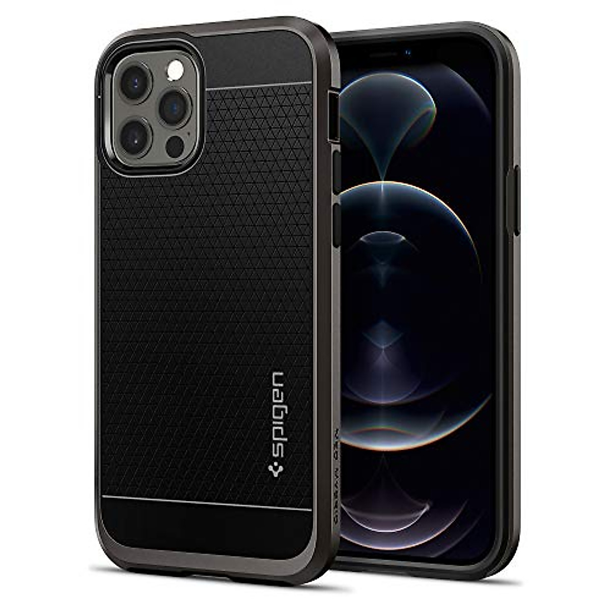 Spigen Neo Hybrid Designed for iPhone 12 Case (2020) / Designed for iPhone 12 Pro Case (2020). - Gunmetal