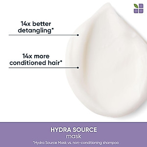Biolage Hydra Source Mask | Revives Dry Strands For Increased Hair Shine & Manageability | For Dry Hair | Paraben-Free | Vegan | 16.9 Fl. Oz