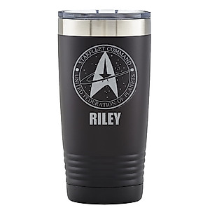 Let's Make Memories Personalized Star Trek Starfleet Logo Tumbler - For Dad - For Him
