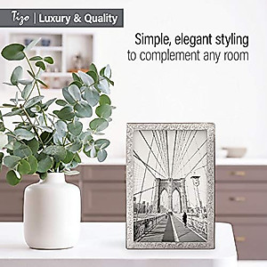 Siena 8x10 Silver Engraved Deco Picture Frame, Boutique Quality Photo Frame, Collection (925 Sterling Silver)