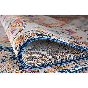 Rugshop Vintage Distressed Bohemian Area Rug 5' x 7' Multi