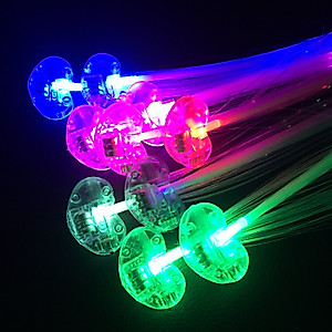Acooe 10 Pack LED Hair Lights, Optics Flashing Barrettes for Party, Bar Dancing, and Light Up Hair Accessories