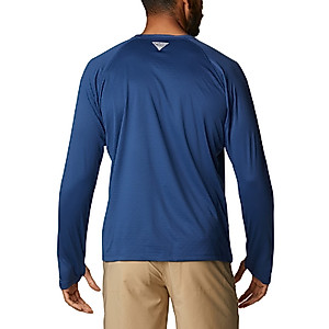 Columbia Men's PFG Zero Rules Ice Long Sleeve Shirt, Carbon, XX-Large