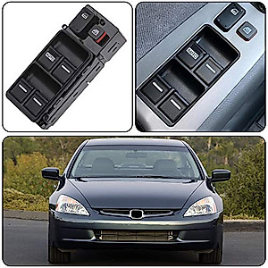 AiYiGu Master Power Window Switch Front Left Driver Side, Compatible with Honda Accord CM5 CM6 Sedan 2003 2004 2005 2006 2007, Replaces 35750-SDA-H12