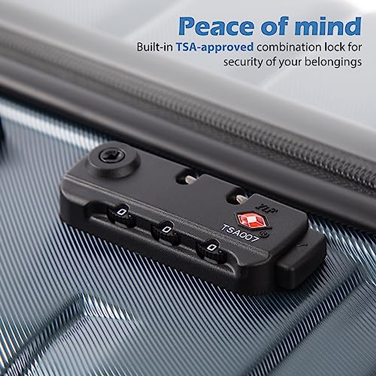 COOLIFE Expandable Suitcase PC ABS TSA Luggage Lock Spinner Carry on (wine red, 3 piece set)