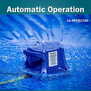 Little Giant Select Series LG-APCP1700 1/3 HP, 1745 GPH, Automatic, Submersible, Swimming Pool Cover Pump with 25-Ft. Cord, Dark Blue, 14942691