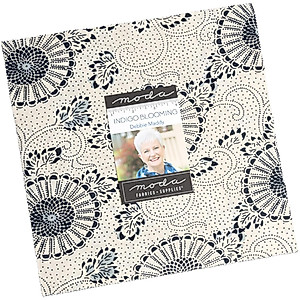 Indigo Blooming Layer Cake®, 42-10" Precut Fabric Quilt Squares by Debbie Maddy