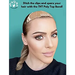 Thin Hair Thick Wig Grip, Topper Grip, Wig band for keeping wigs in place, Velvet Wig Grip, Wig band grip, Hair pieces and wiglets, Bonus stay-put tab included. Patent-pending Wig Top Grip.