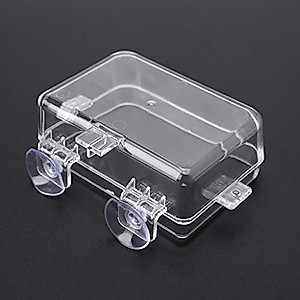 7haofang Reptile Feeder Anti-Escape Food Bowl Turtle Lizard Worm Live Food Container