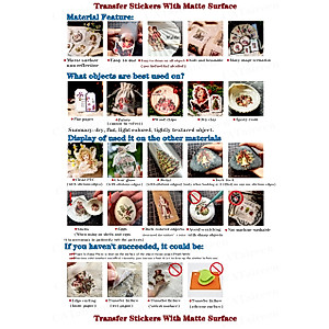 CATaireen Rub On Transfers Stickers 2 Sheets for Crafts Cloth Glass Acrylic Wood Furniture Small Vintage Junk Journal Supplies Scrapbooking Items Christmas Thanksgiving (Red Christmas)