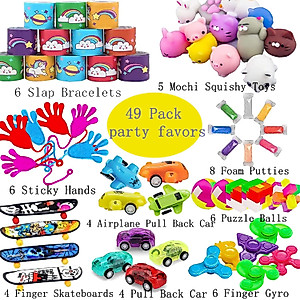 Aibequ 49 Pack Party Favors for Kids 3-4-8-12, Treasure Box Toys Classroom Prizes, Pinata Stuffers, Goodie Bag Fillers, Carnival Prizes, Bulk Toys, Birthday Party Gift
