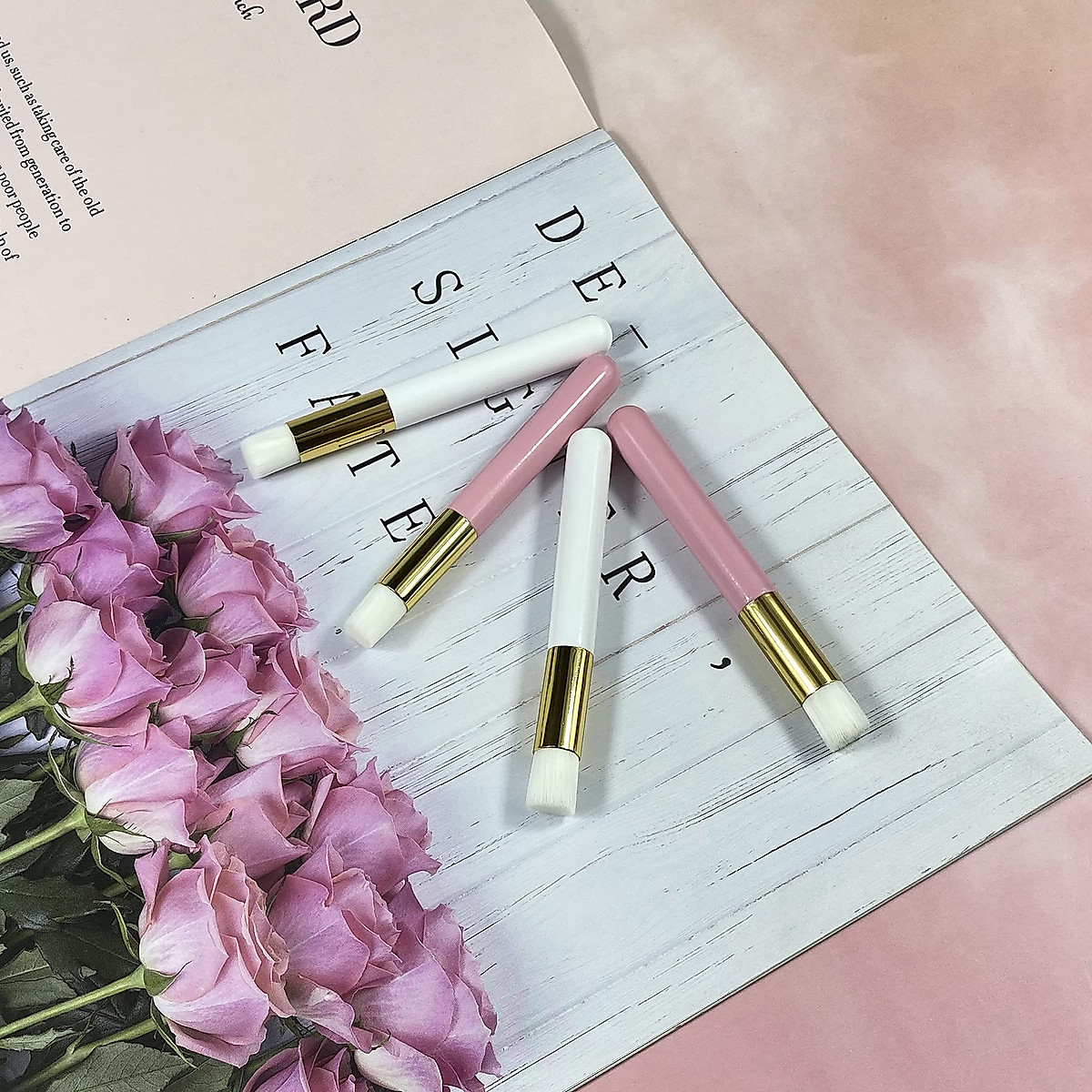 4 Pcs Lash Shampoo Brushes Eyelash Extension Nose Pore Blackhead Facial Deep Cleaning Washing Brush Tools for Women