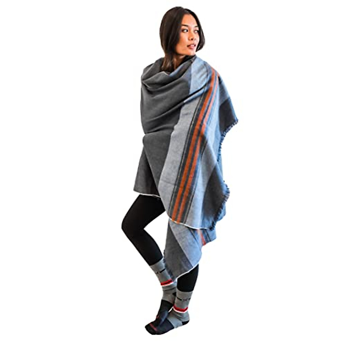 NxTSTOP Packable Airplane Travel Blanket - Soft, Machine Washable Travleisure - Compact Lightweight Cotton Throw Blanket with Attached Pouch