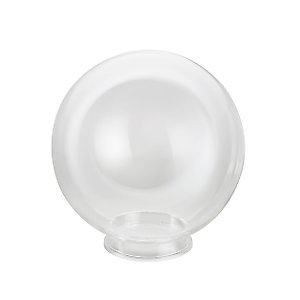 Aspen Creative 28002-60-41, 7-3/4" Clear Acrylic Replacement Lamp Post Globe with 3-7/8" Neck