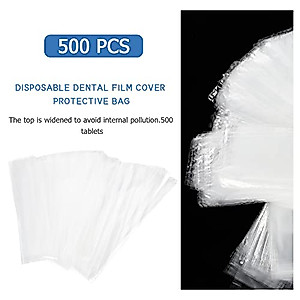 Healifty 500Pcs Professional Dental Protection Bags X-ray Transducer Pockets Sealing Bags