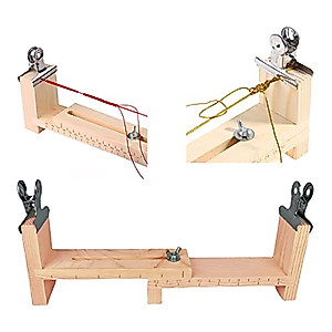 BMIROAMDFE Bracelet Jig Maker Kit Adjustable Wristband Braiding Wooden for Jewelry Making