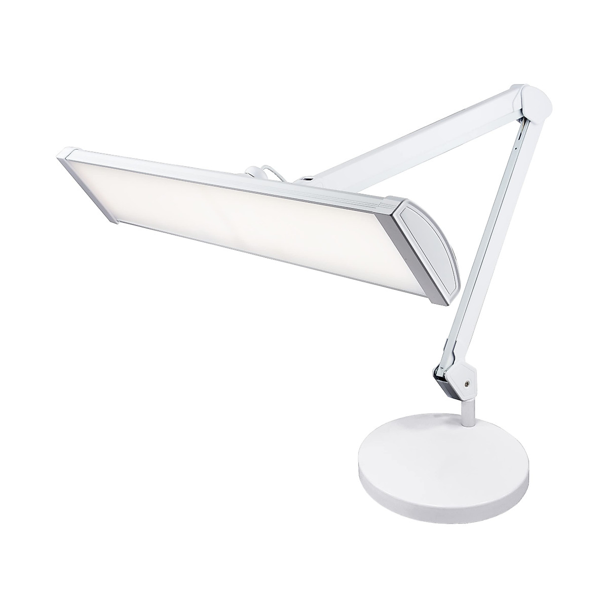 Neatfi 3,500 Lumens Ultra Task Lamp, 26 Inches Metal Lamp, Dimmable, 45W Super Bright LED Desk Lamp, 270 Pcs SMD LEDs (Non-CCT with Base, White)