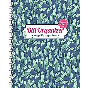 Bill Organizer: Keep Life Organized (Includes 12 Pockets and Password Log)