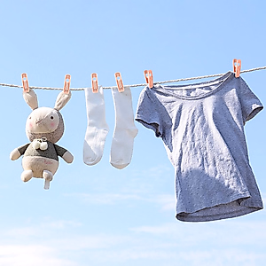 Stormix 20 Pack Velvet Clothes Hangers Clips, Clothes Hanger Clips, Storage Organizers Clips, Non-Slip Finger Clips for Bras Pants Suit Skirt Slip Dress (Pink)