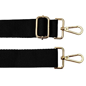 Allzedream Crossbody Bag Strap Soft Adjustable Replacement Purse Straps (Black)