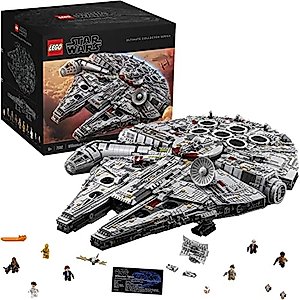 LEGO Star Wars Ultimate Millennium Falcon 75192 - Expert Building Set and Starship Model Kit, Movie Collectible, Featuring Classic Figures and Han Solo's Iconic Ship, Best Gift for Adults