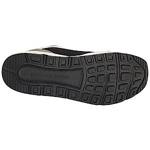 A|X ARMANI EXCHANGE Men's Thick Sole Colorblock Fashion Sneakers, Dark Green+Off White, 13