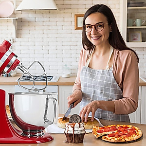 Stainless Steel Flat Beater for KitchenAid 4.5-5QT Tilt-Head Bowls,Fit for Classic, Classic Plus and Artisan Serie K45SS,KSM75,KSM90,KSM95,KSM150,Dishwasher Safe Paddle Attachment for Kitchenaid Mixer