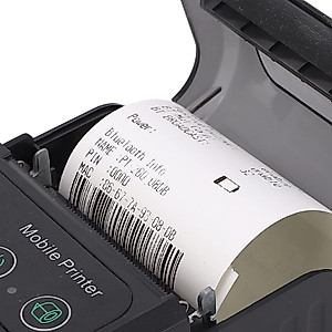 58mm Portable Mini Thermal QR Code Printer, USB Receipt Thermal Printer 2in Cordless USB Receipt Ticket Thermal Printer for Android