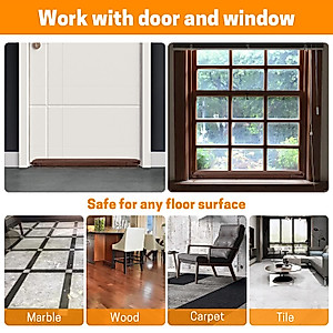 VISEMAN Under Door Stopper, Inflatable Door Blocker, Adjustable Door Sweeps for Bottom of Door and Window, 34"-36"
