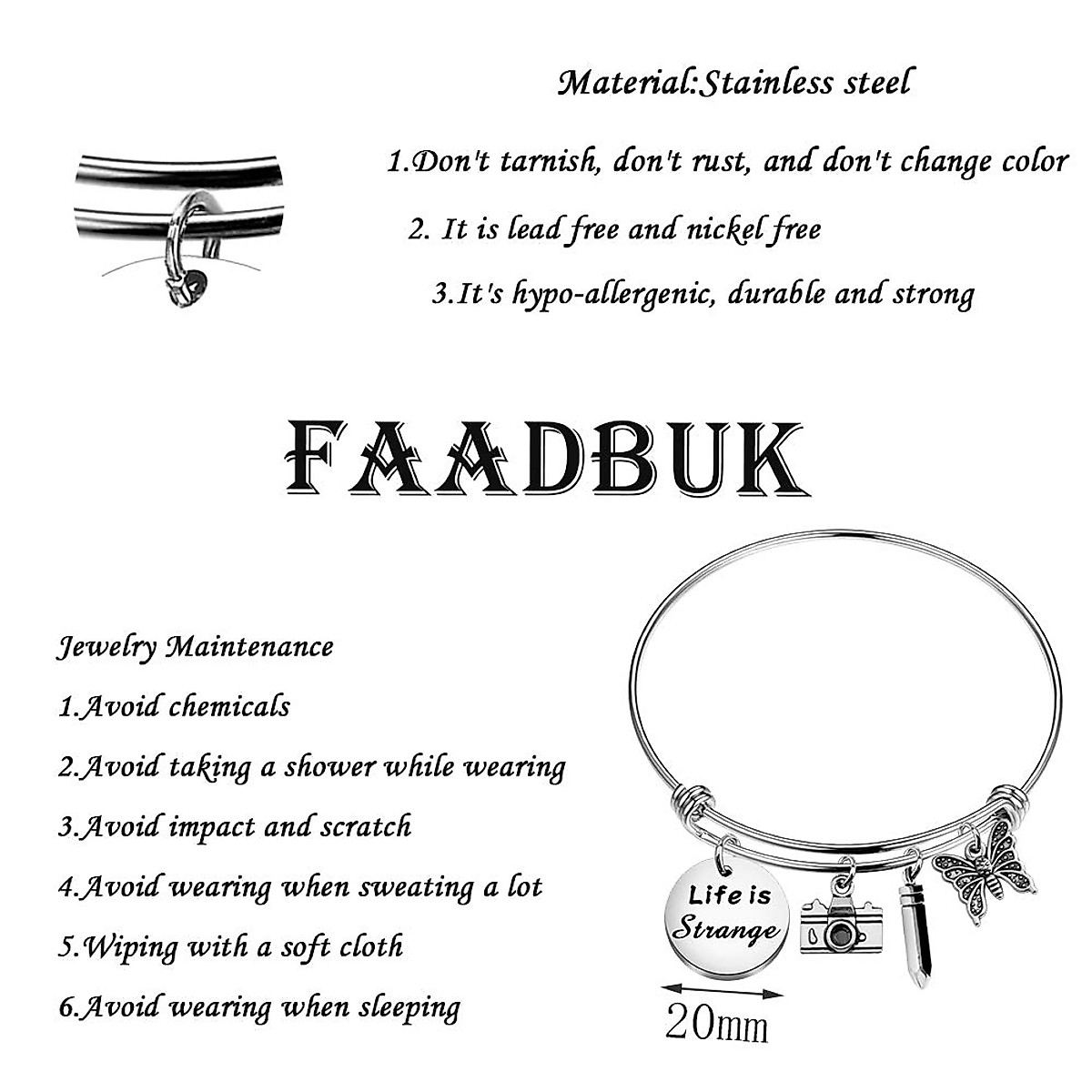 FAADBUK Life is Strange Bracelet (Life is Strange Bracelet)