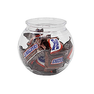 Creative Hobbies - 12 Pack - 4 Inch (100mm) Ivy Bowls Clear Plastic Shatterproof - Great For Fishbowl, Carnival Games, Candy, Party Favors, Table Centerpieces, Vase, Drinks