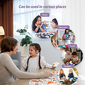 CHEFAN Felt Board for Toddlers, 4 Set Nursery Rhymes Felt Pieces, Precut Flannel Figures, Humpty Dumpty,Hey Diddle Diddle,Hickory Dickory Dock,Baa Baa Black Sheep