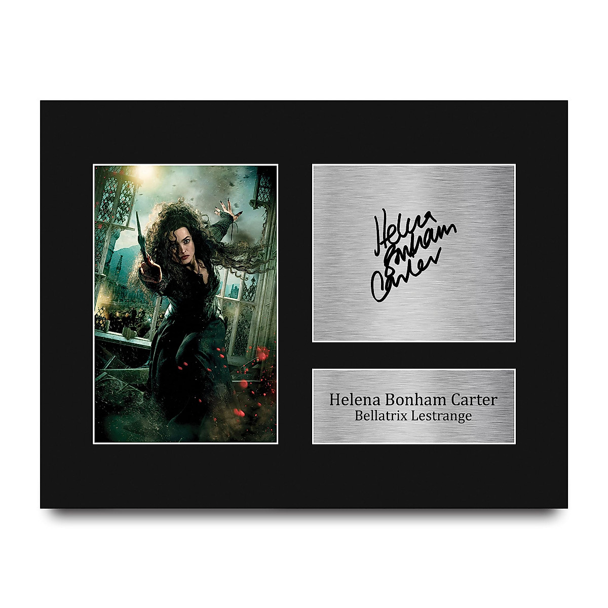 HWC Trading Helena Bonham Carter Harry Potter Bellatrix Lestrange Gifts Printed Signed Autograph Picture for Movie Memorabilia Fans - US Letter Size